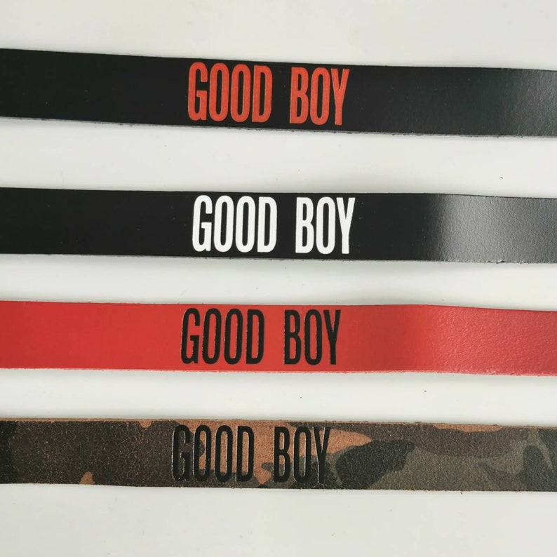 Puppyplay Collar GOOD BOY BDSM Collar for Submissive Red - Etsy