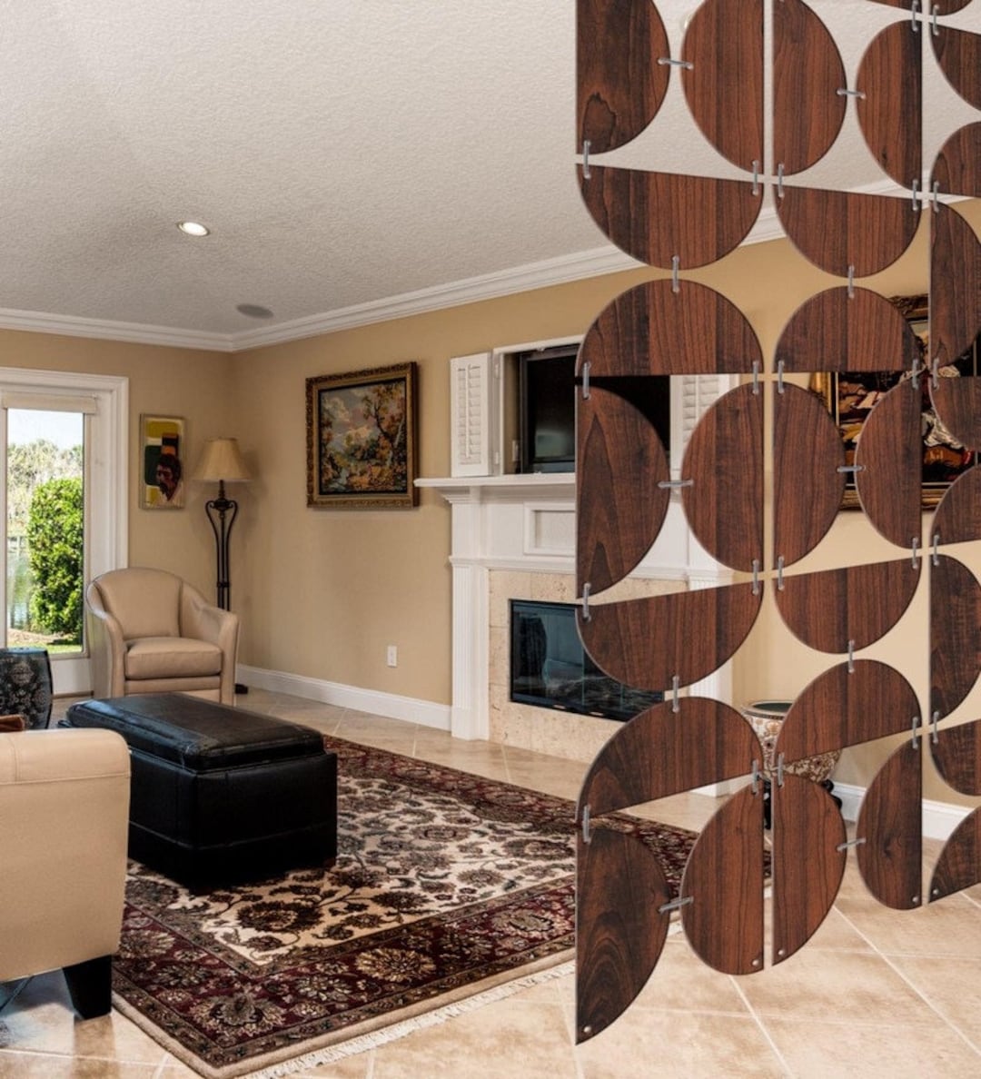 Room Divider Brown 1set of 24pcs Hanging Divider - Etsy