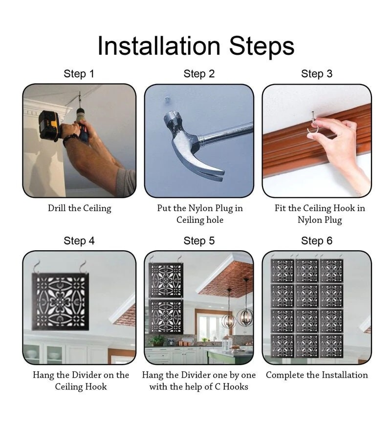 Room Divider Partition / Hanging Modern Partitions / Panel - Etsy UK