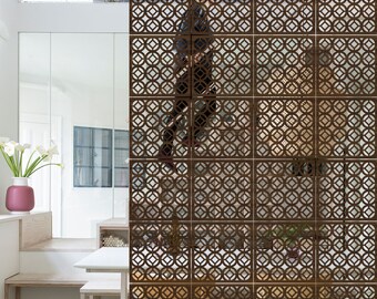 Brown Set of 12 Hanging Room Divider - Etsy