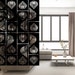 Room Partition Black , Interior Partition, Decorative Room Divider Set ...
