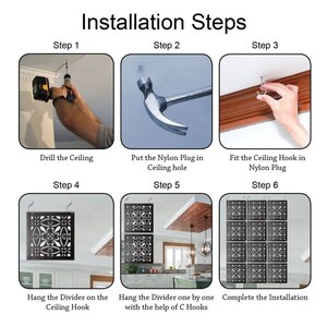 Room Divider Partition Wall Hanging 12pcs Set - Etsy