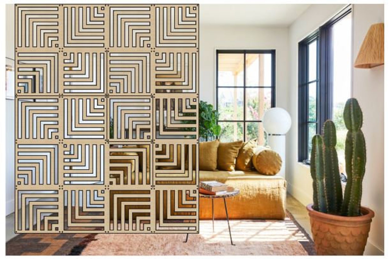 Room Divider Partition / Hanging Modern Partitions / Panel - Etsy