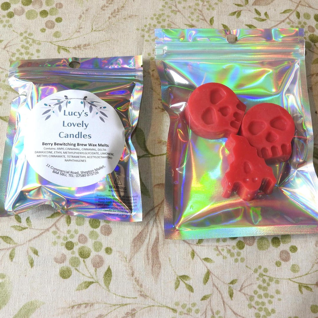 Berry Bewitching Brew Soy Wax Melts: Vegan Ghost & Skull Shapes - Etsy UK