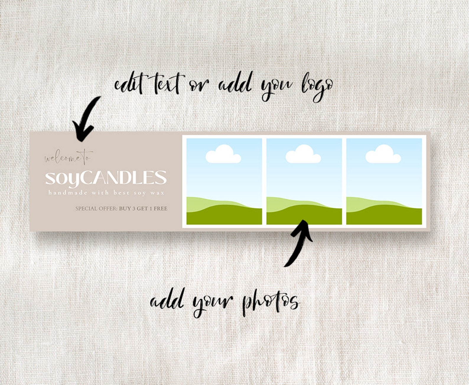 Etsy Banner Template Editable in Canva DIY Etsy Photo - Etsy