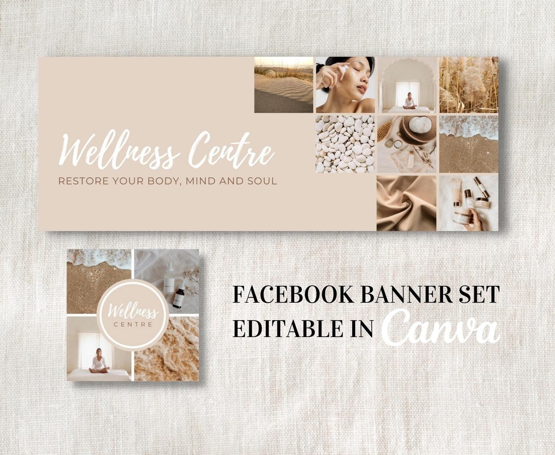 Photo Collage Facebook Banner Set With Profile Picture, Templates ...