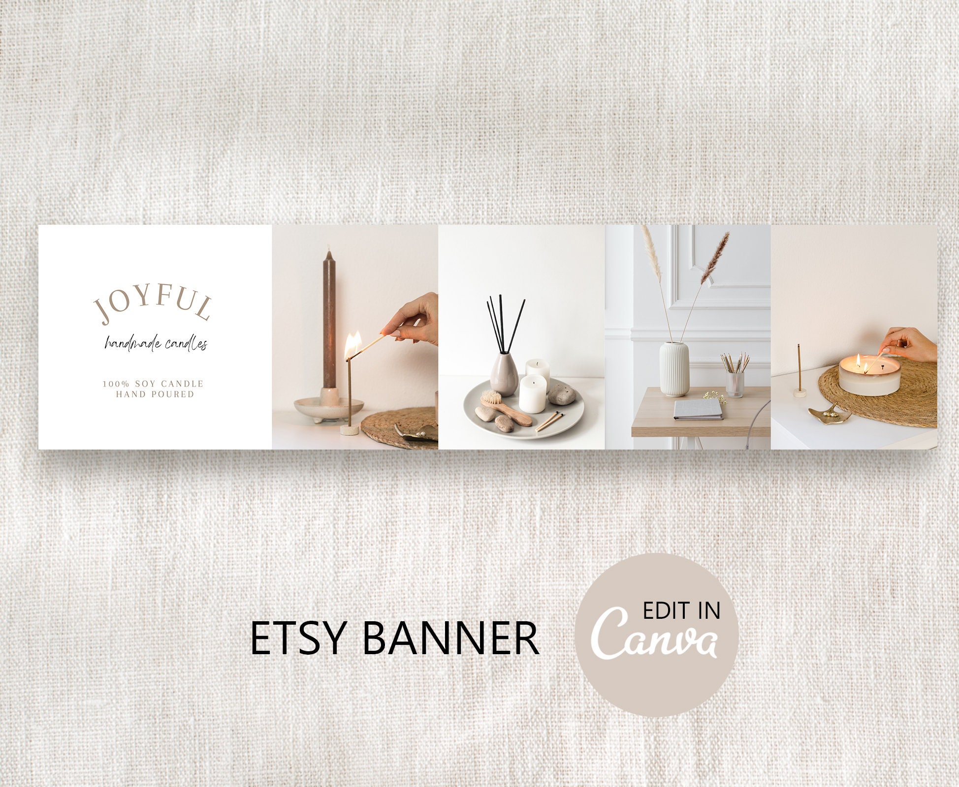 Minimalistic Etsy Banner Template, DIY Etsy Photo Covertemplate ...