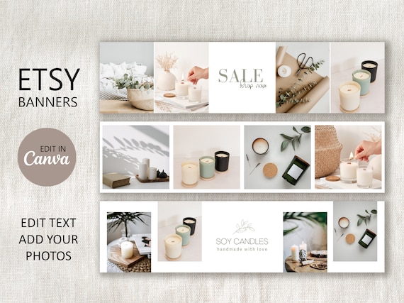 Etsy Banner Template Editable in Canva DIY Etsy Photo Cover | Etsy Canada