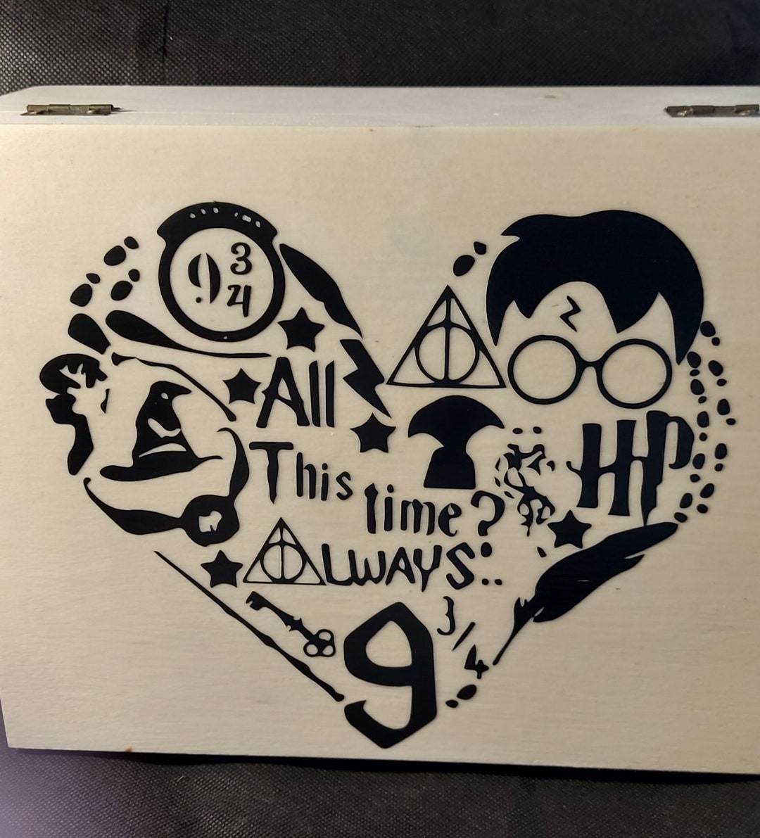 Harry Potter Heart and Motifs Design Box, All This Time Always Quote ...