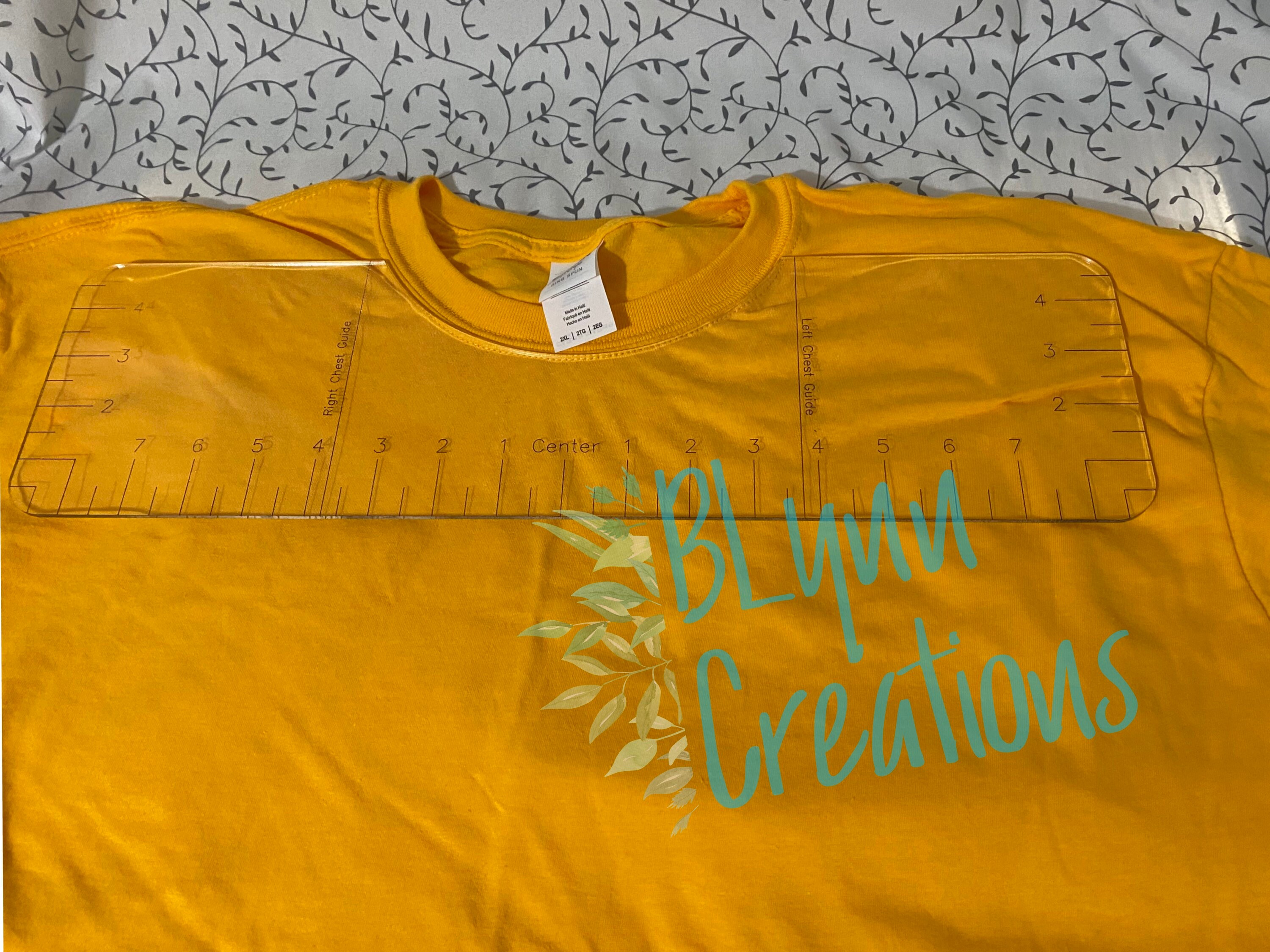 T-shirt Placement Guide Ruler BUNDLE (acrylic) - Etsy