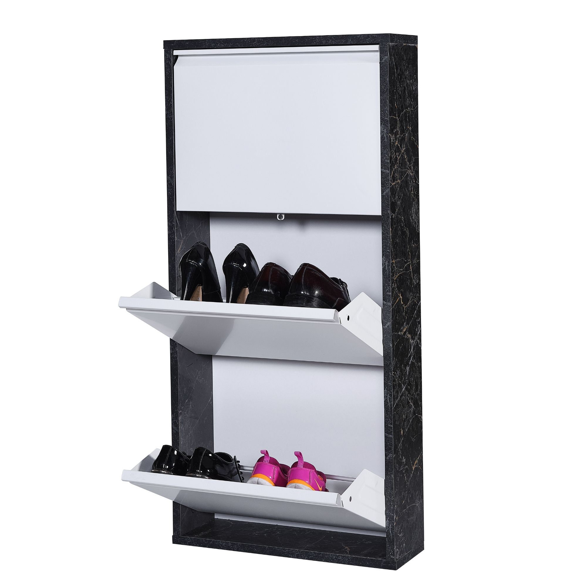 KASER Wood & Metal Shoe Storage Cabinet 20 Wall - Etsy