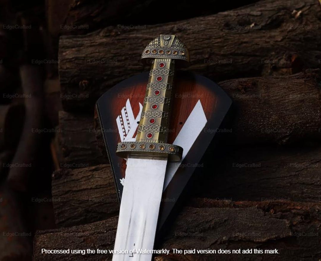 King Ragnar Lothbrok Viking Sword, Handcrafted Norse Replica Nordic ...