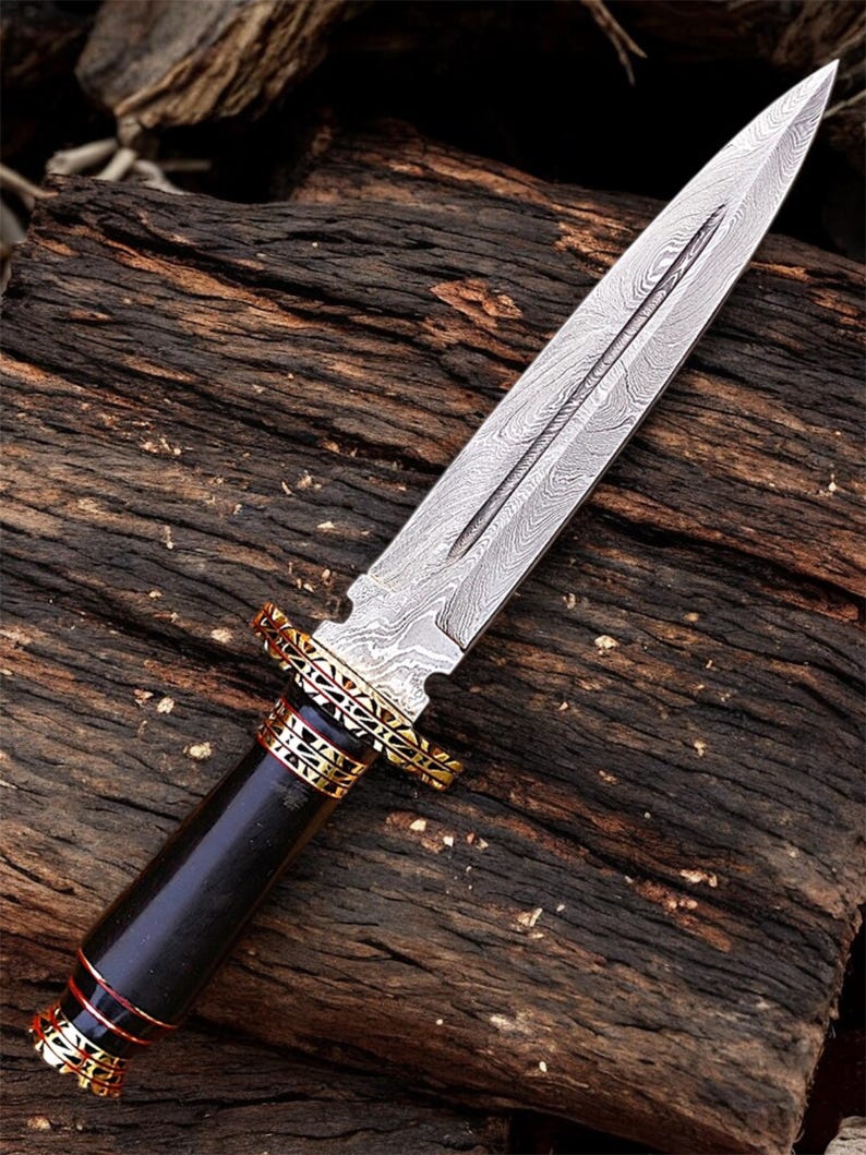 Hand Forged Damascus Steel Athame Dagger | Pagan Ritual Knife With ...