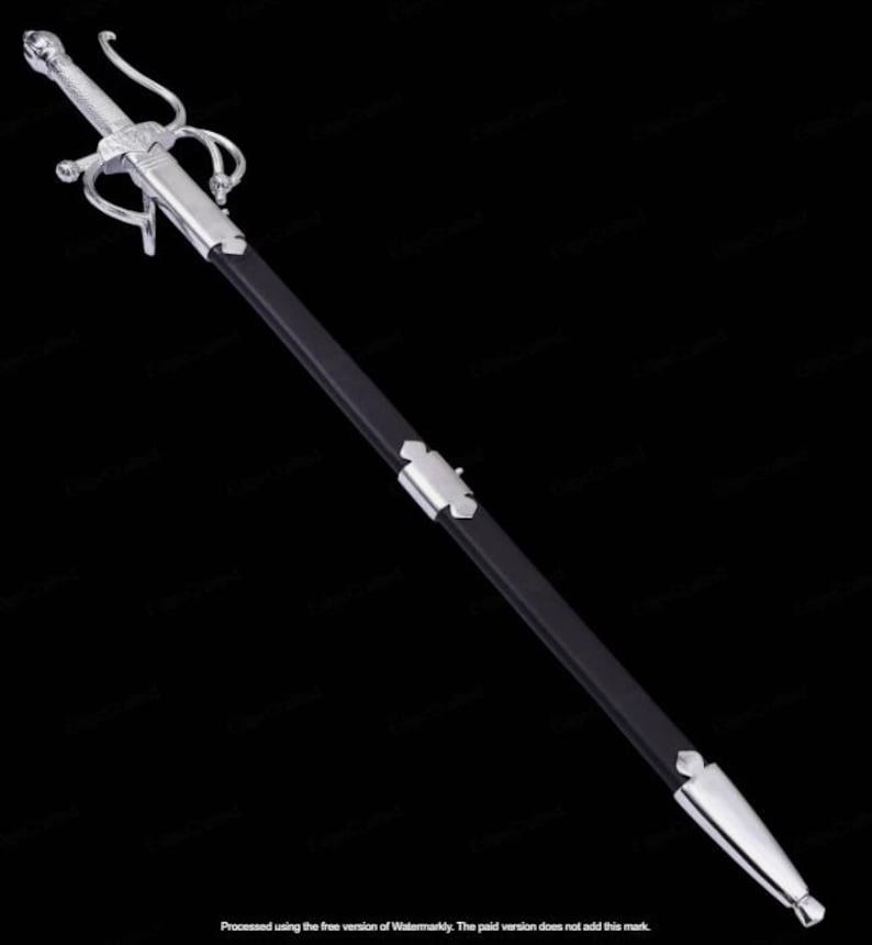 Handmade Carbon Steel Rapier Sword With Scabbard: Renaissance Style - Etsy