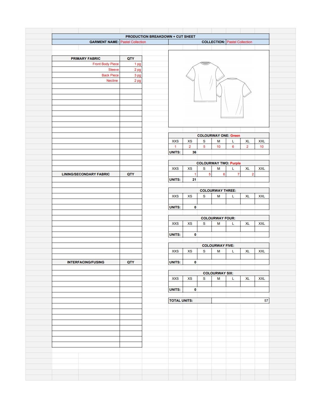 Custom Excel Tech Pack - Detailed Tech Pack With Custom Technical ...