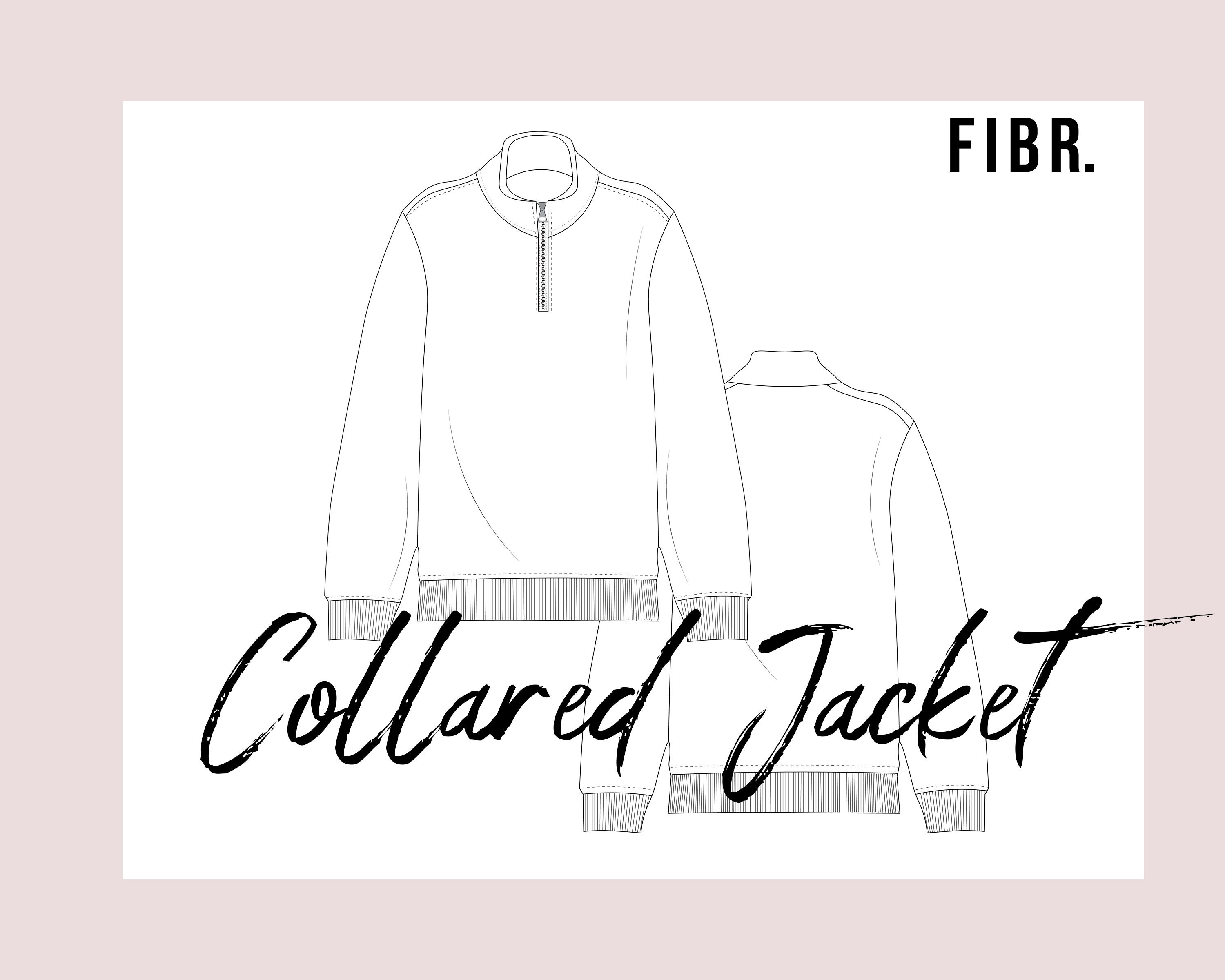 Zip Jacket Fashion Flat Drawing - Etsy