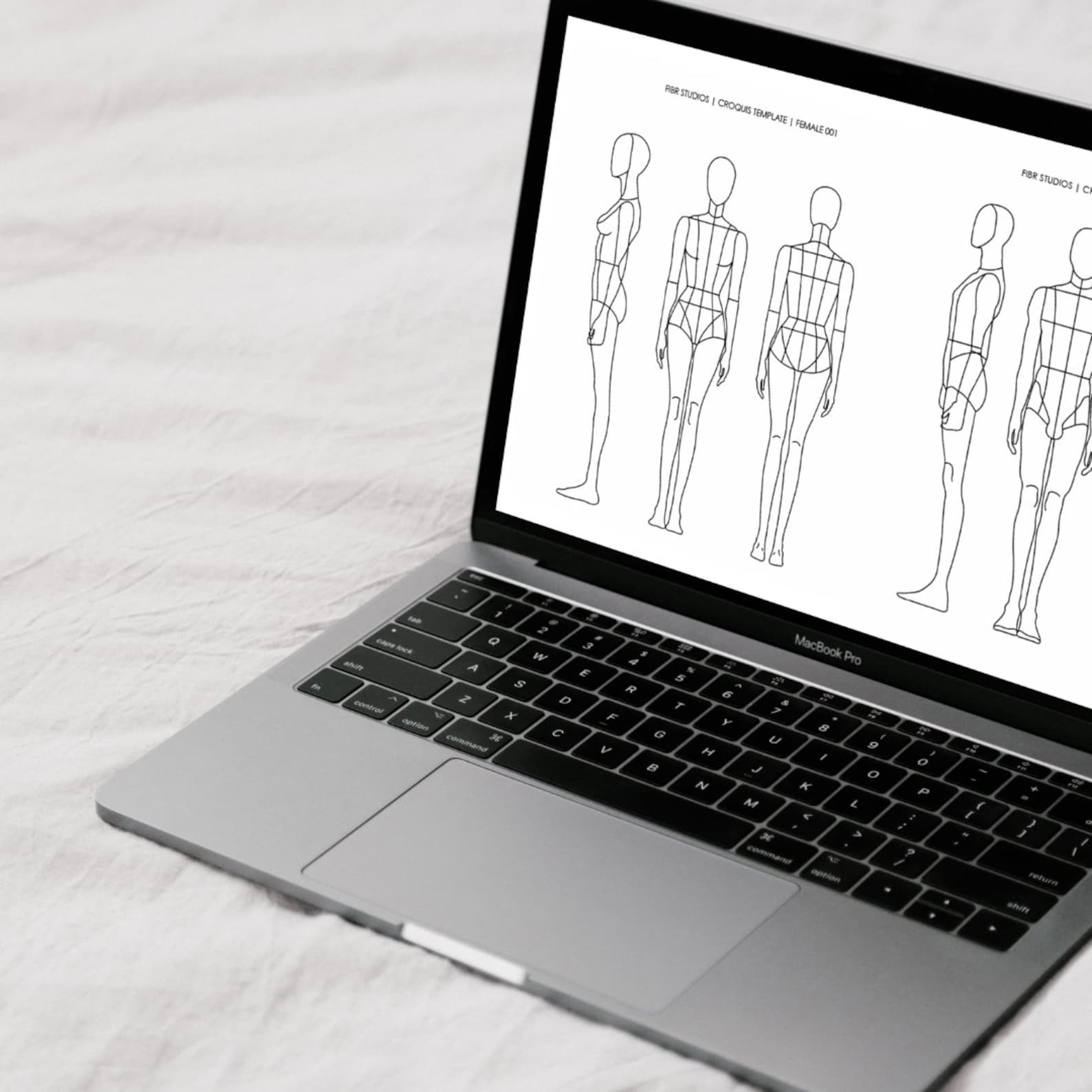 Fashion Croquis Templates - 6 Bodyshapes for Download - Etsy