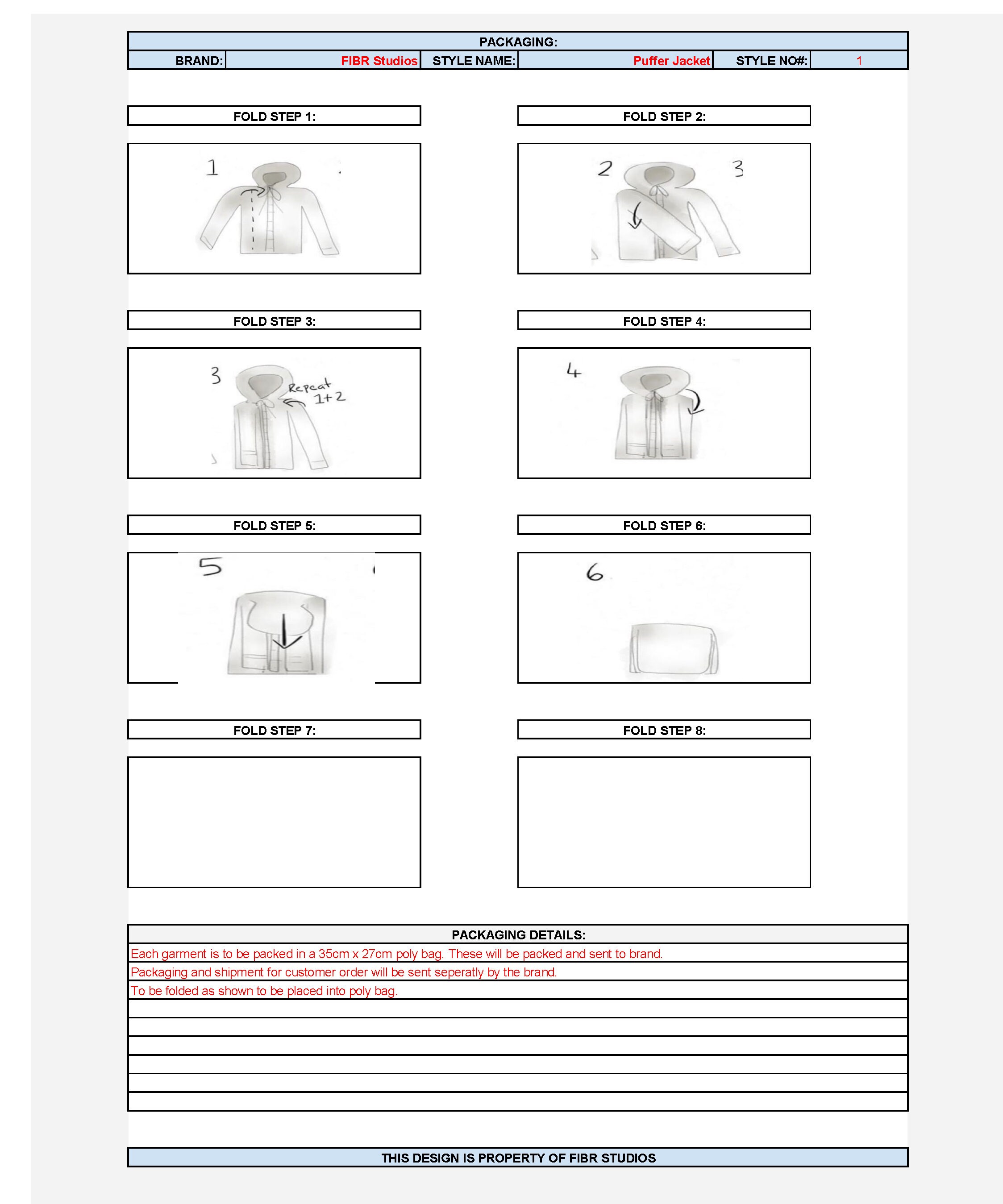 Extensive EXCEL Tech Pack Template Blank With Instructions - Etsy