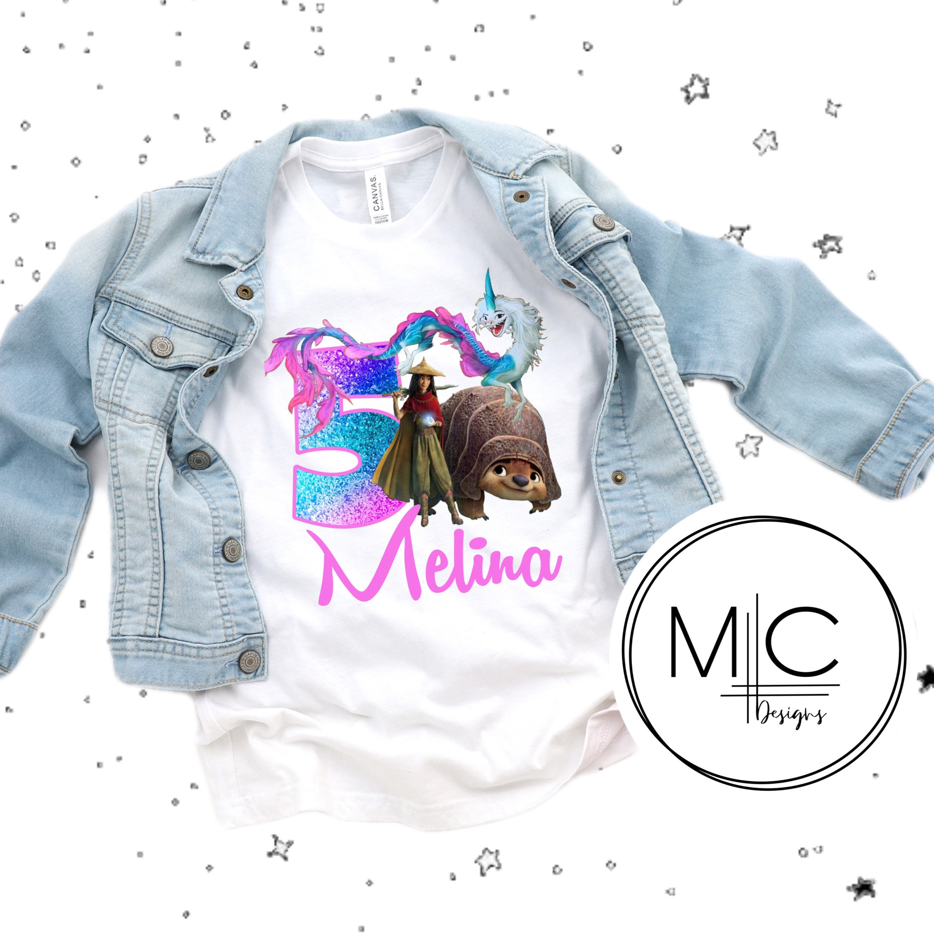 Raya the Last Dragon Birthday Shirt Princess Raya Shirt Iron On ...