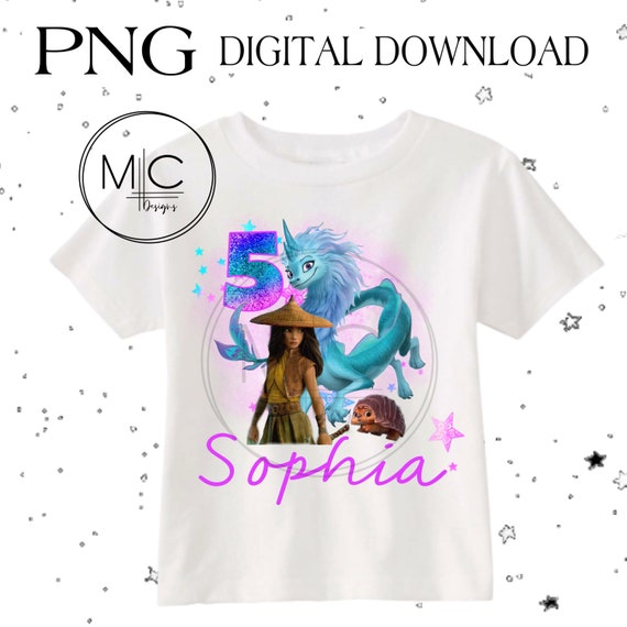 Raya the Last Dragon Birthday Shirt Princess Raya Shirt Iron On ...