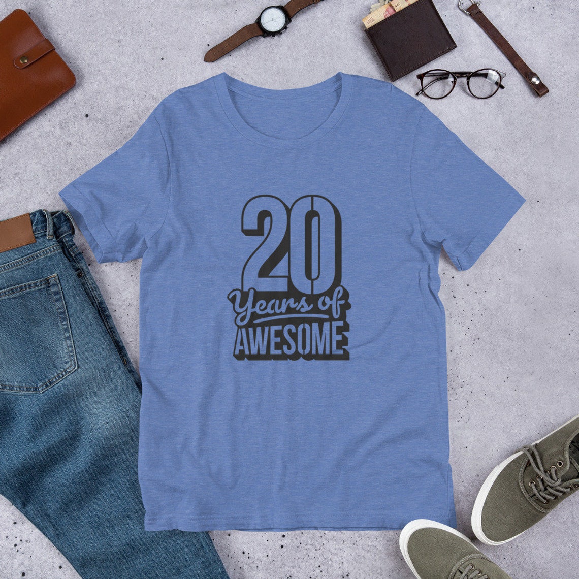 20 Birthday T-shirt, 20 Birthday Party Tee, Special Gift - Etsy UK