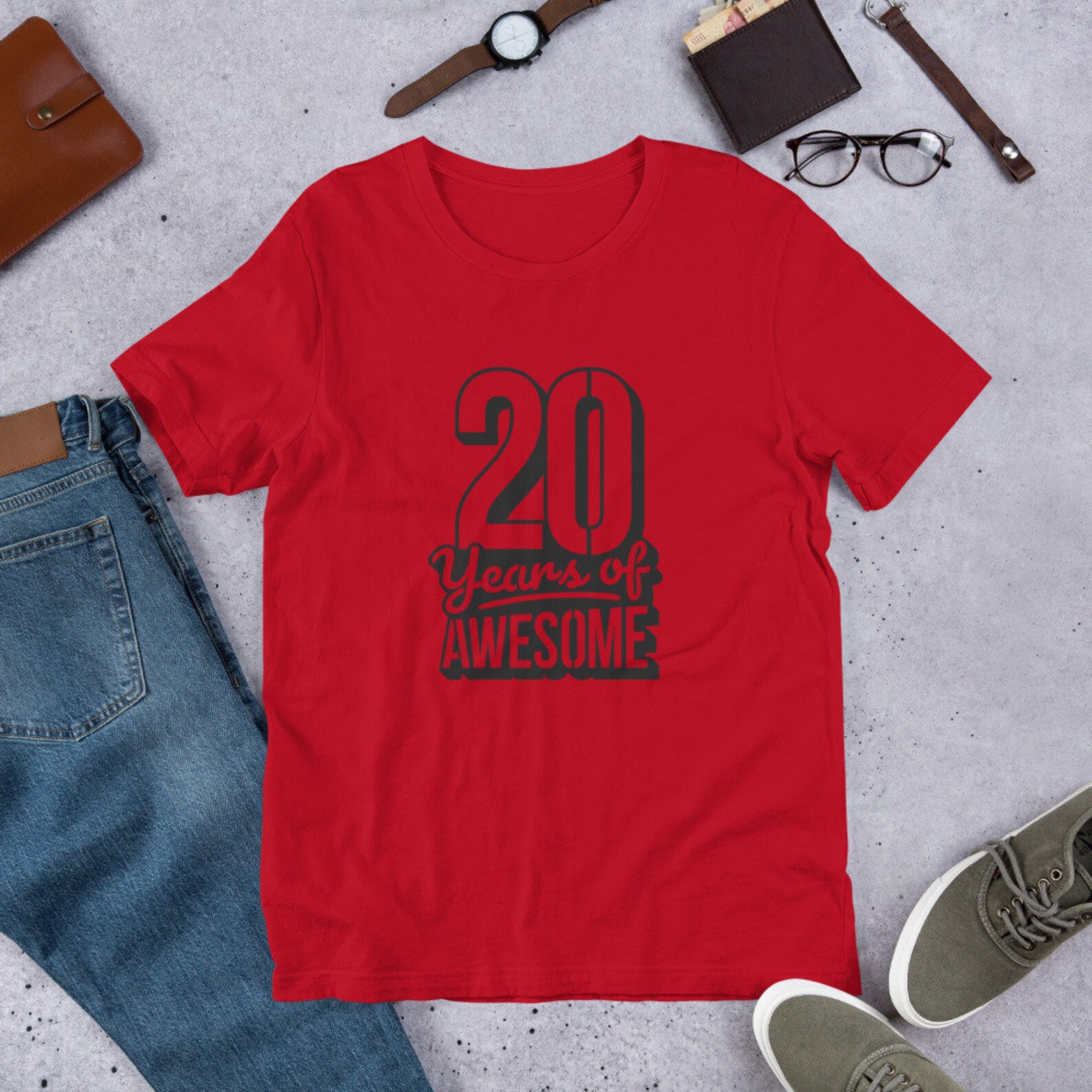 20 Birthday T-shirt, 20 Birthday Party Tee, Special Gift - Etsy UK