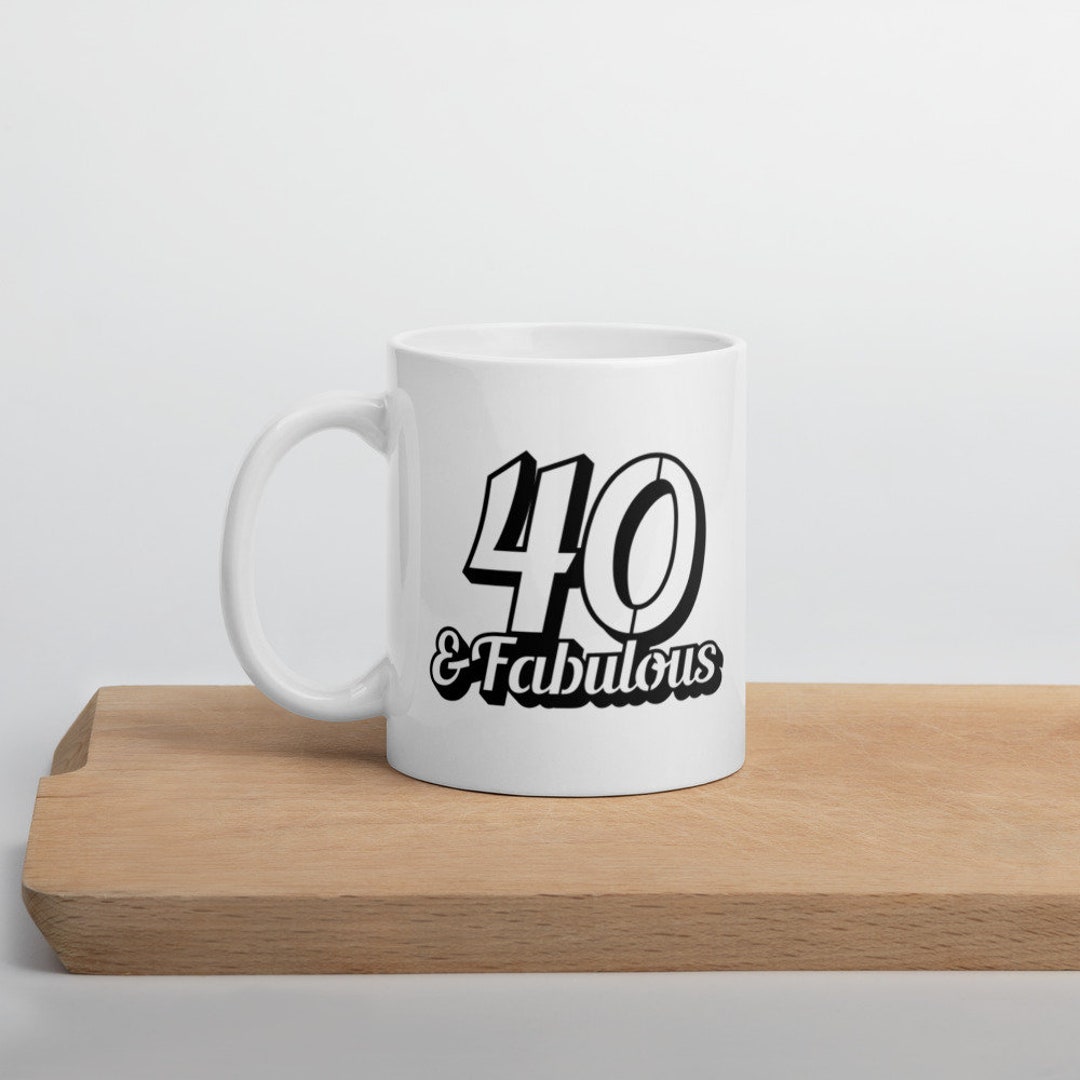 40 Birthday Mug, 40th Birthday Coffee Cup, 40 Birthday Party Mug ...