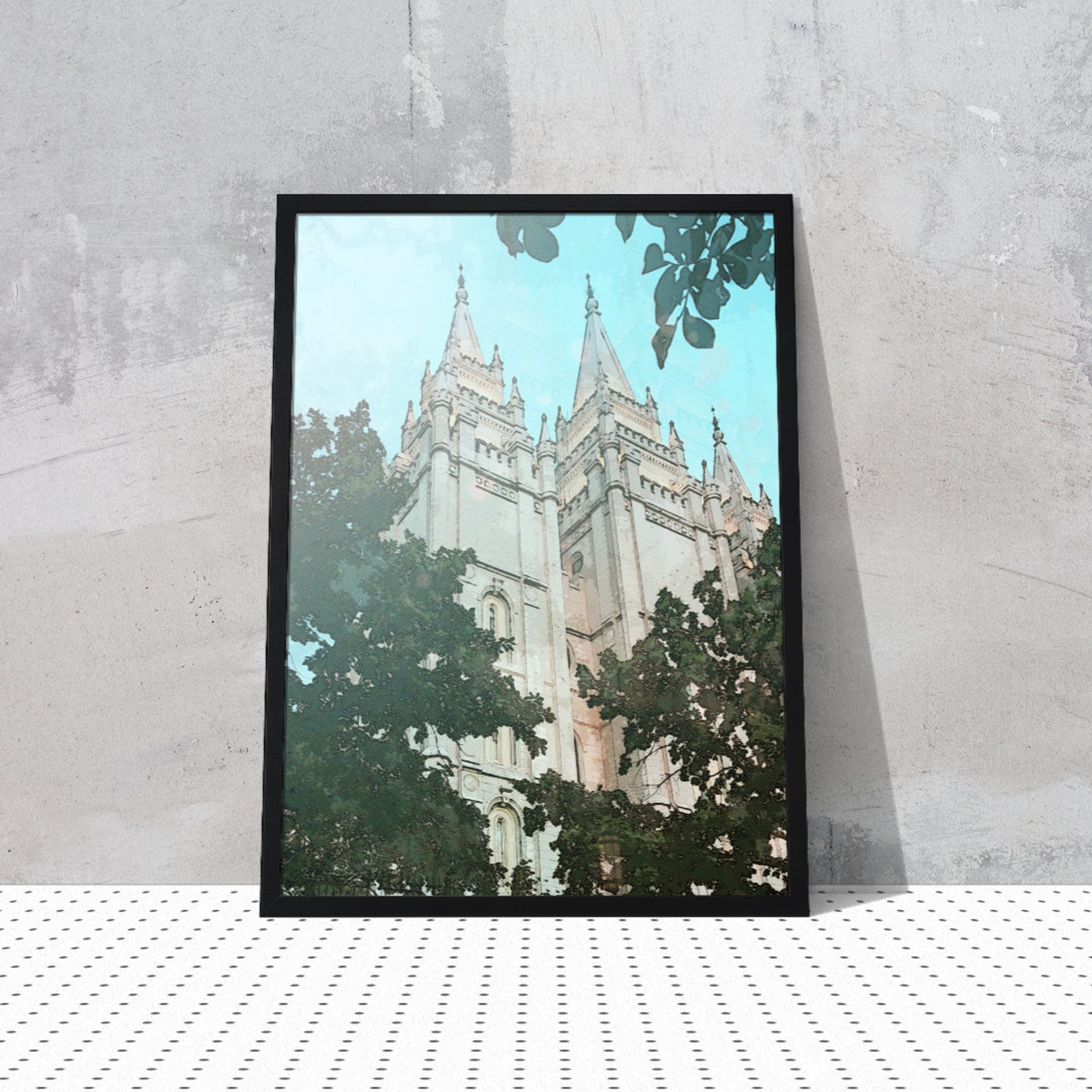 LDS Salt Lake Temple Art Lds Temple Salt Lake Temple Print - Etsy