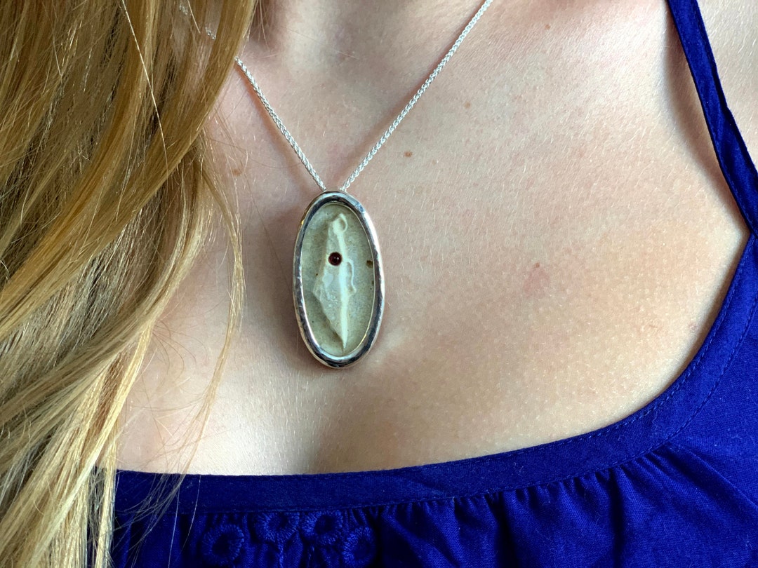 Israel Map Silver Pendant With Gold Jerusalem Stone and Genuine Garnet ...