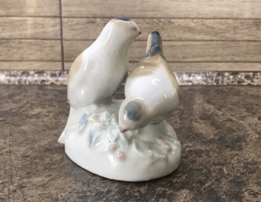 Songbirds Birds Pair Vintage Porcelain Figurine Horodnytsia - Etsy