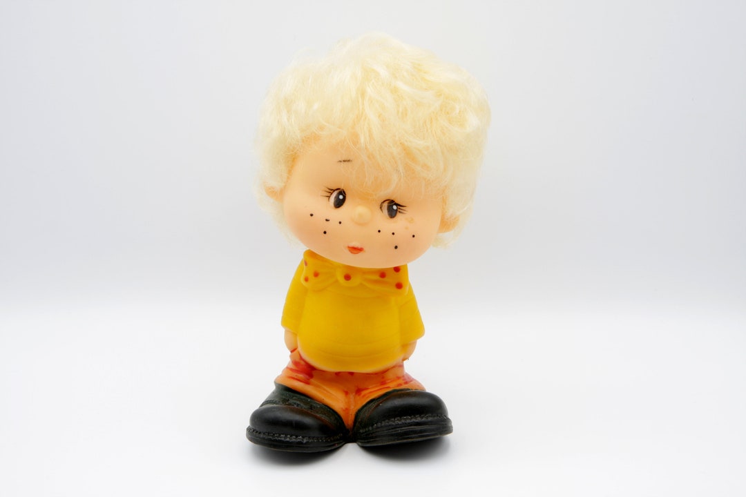 Doll Dunno Know Nothing Boy Vintage Rubber Soviet Toy Neznaika 80s USSR ...
