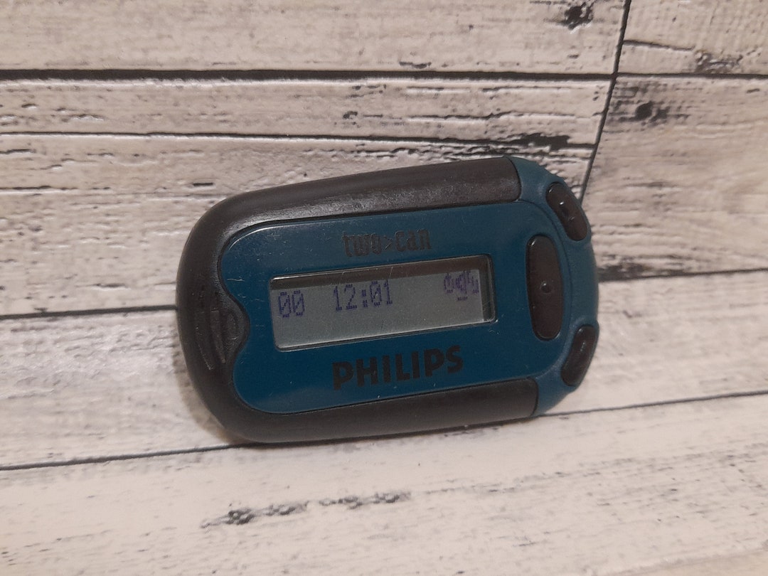 Philips Pager Vintage 90s Two-way Beeper, Retro Collectible Tech Device ...