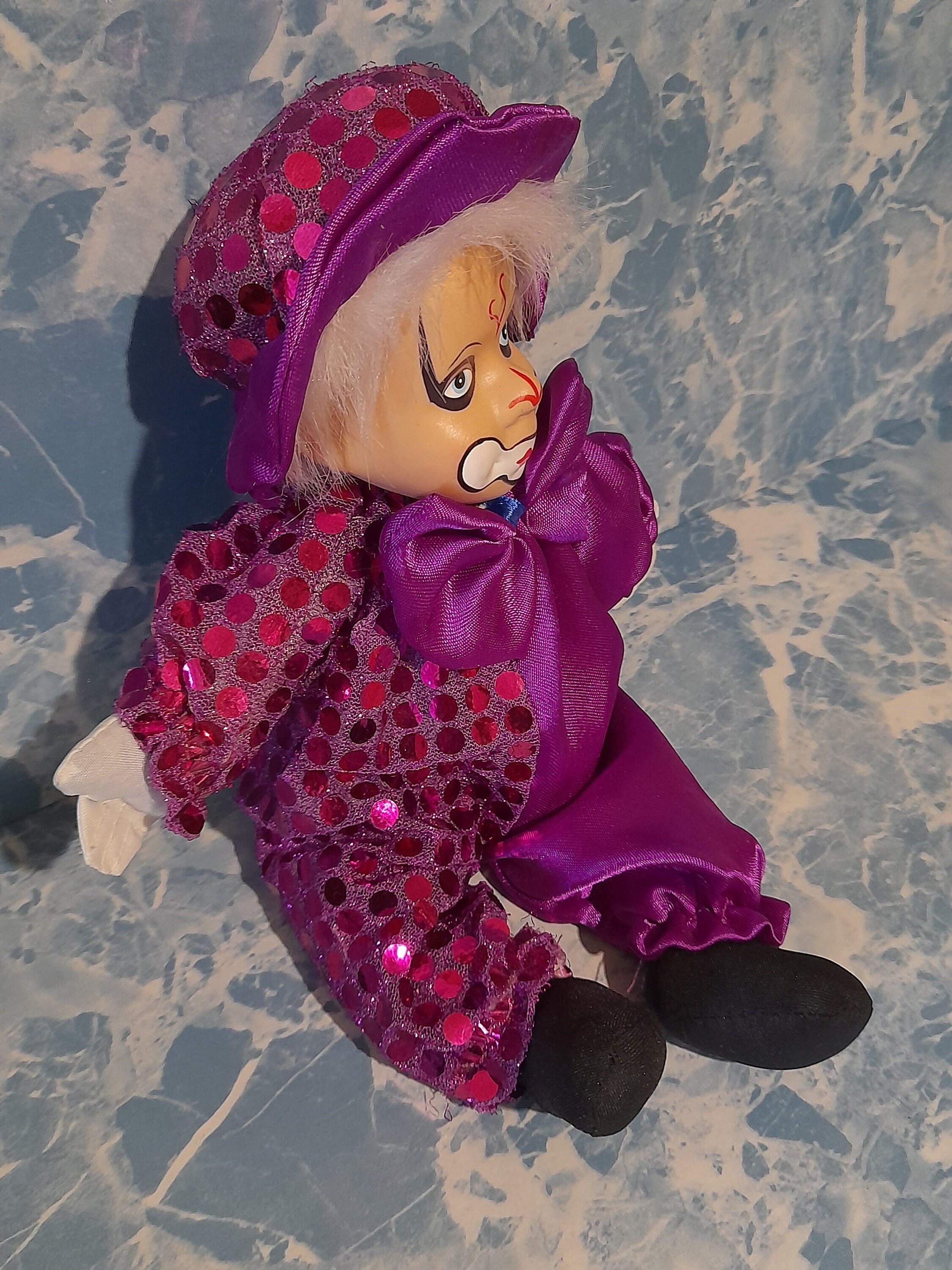 Antique Porcelain, Rare Porcelain Clown, Medium Clown, Porcelain Doll ...