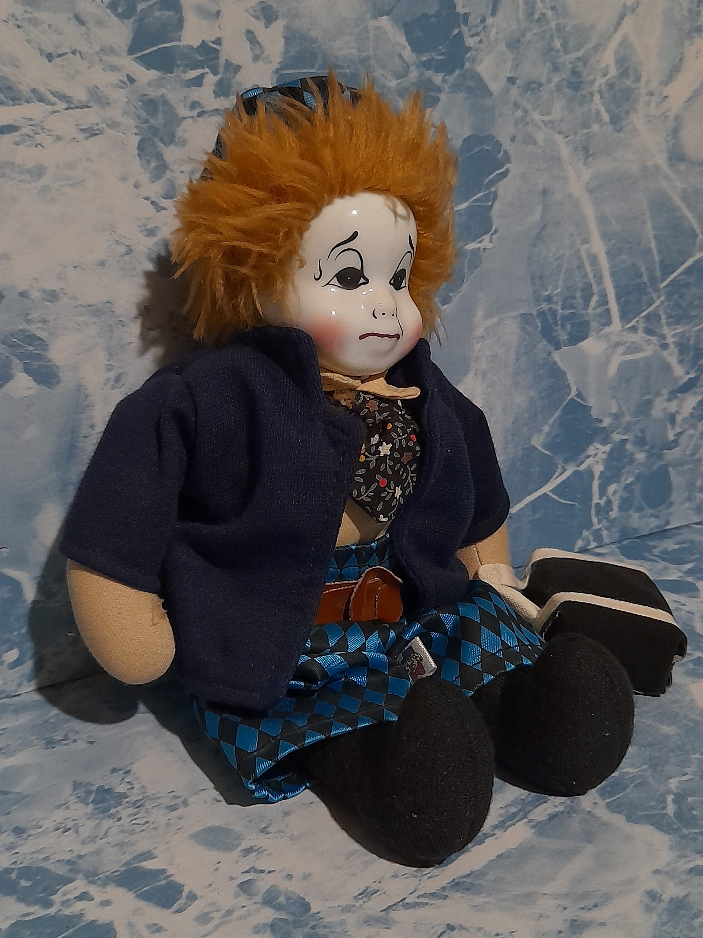 Antique Porcelain Rare Porcelain Clown Medium Clown - Etsy