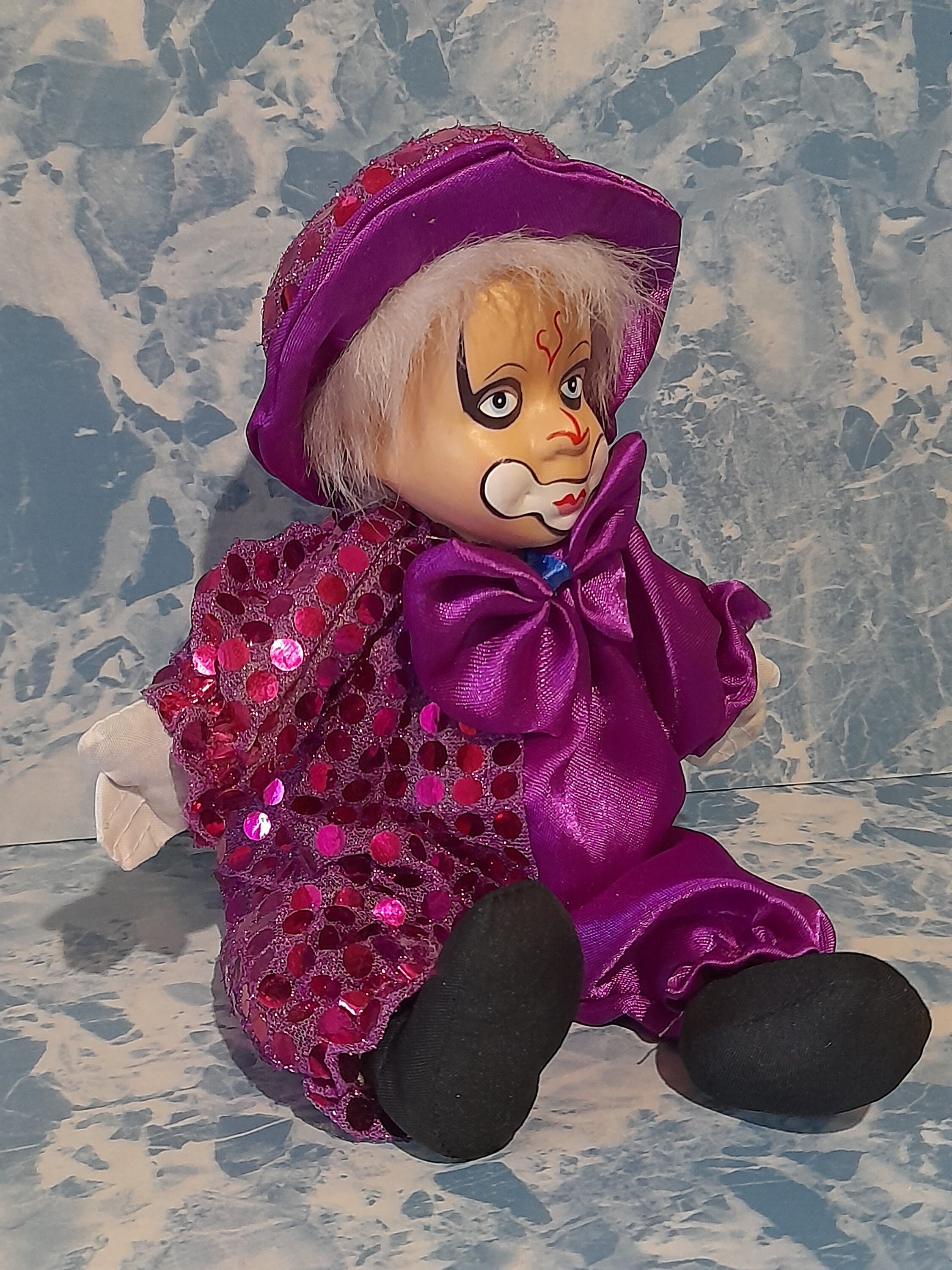 Antique Porcelain, Rare Porcelain Clown, Medium Clown, Porcelain Doll ...