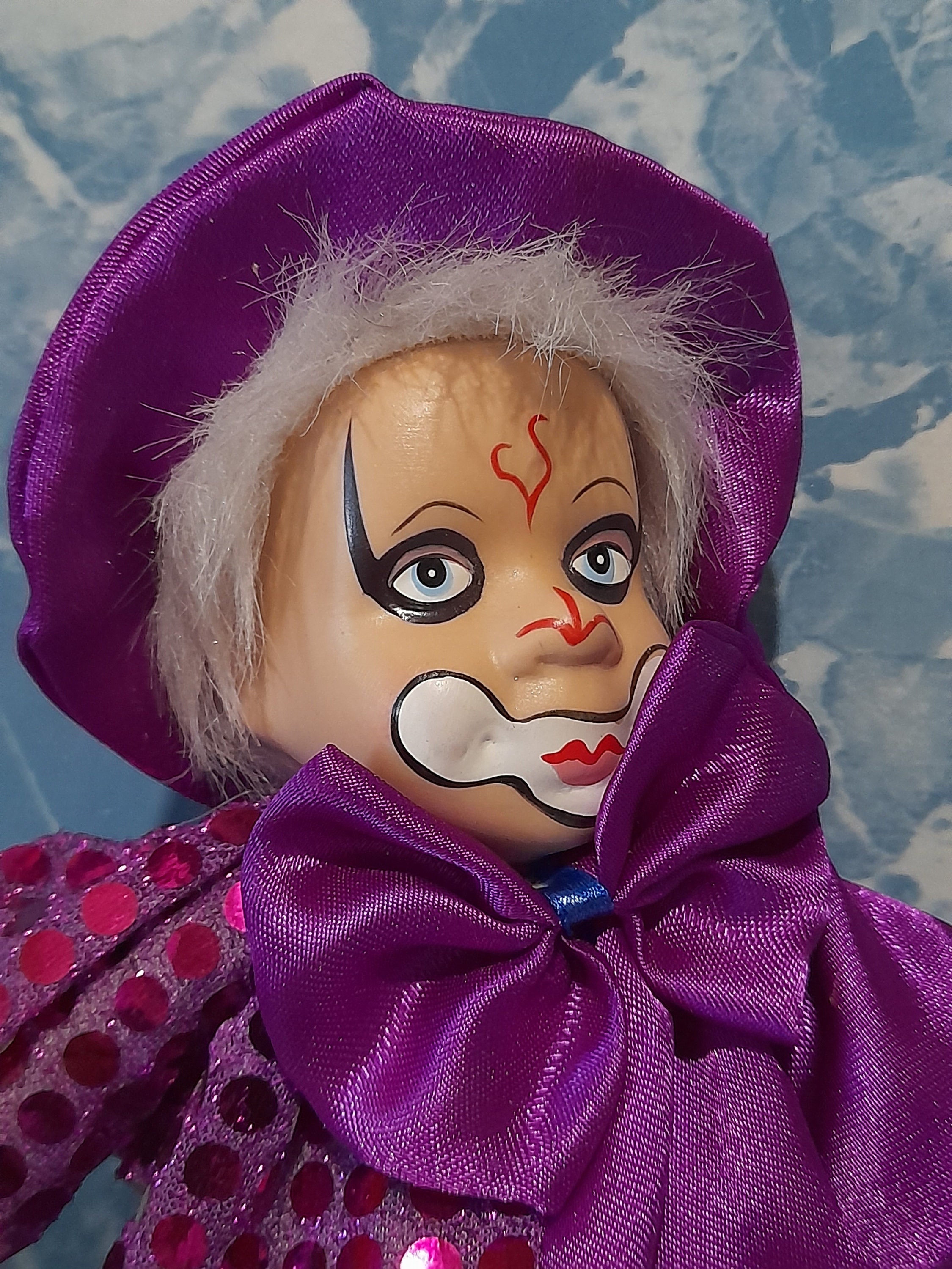 Antique Porcelain, Rare Porcelain Clown, Medium Clown, Porcelain Doll ...