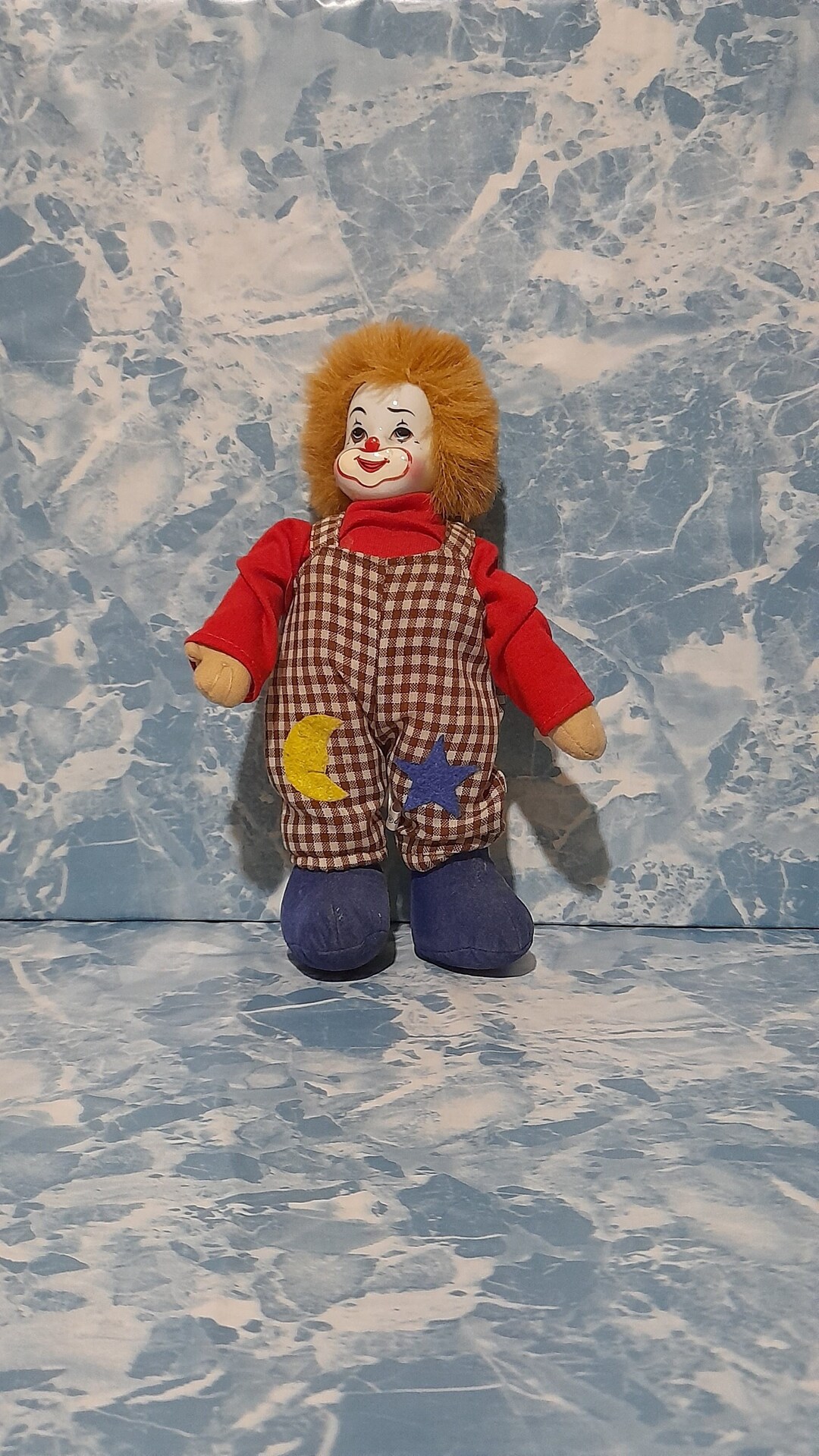 Antique Porcelain, Rare Porcelain Clown, Medium Clown, Porcelain Doll ...