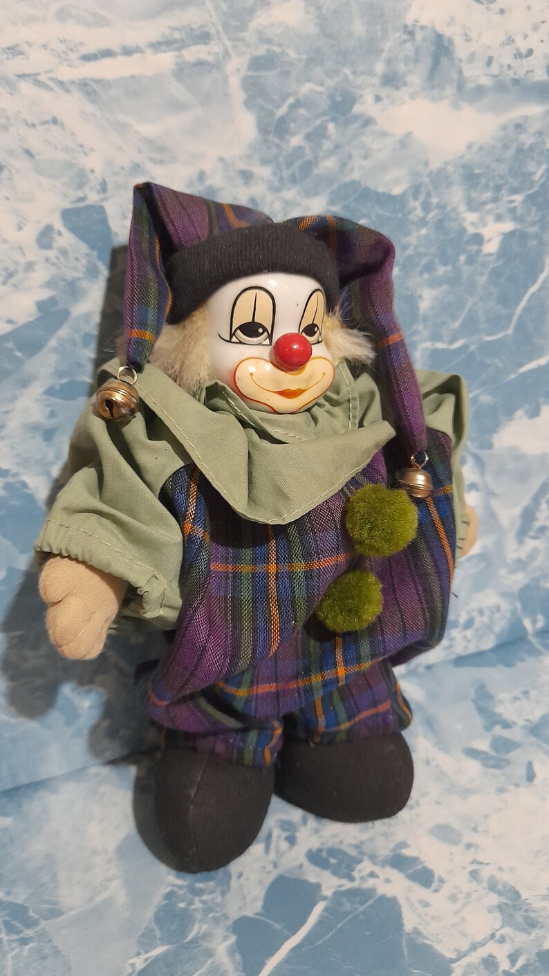 Antique Porcelain Rare Porcelain Clown Medium Clown - Etsy