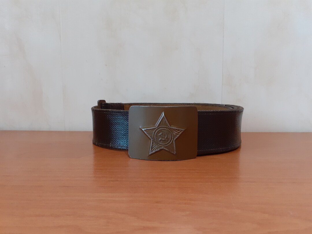 Army Belt of the Ussr. Vintage Belt. Men's Belt. 80's Belt. Soviet Belt ...