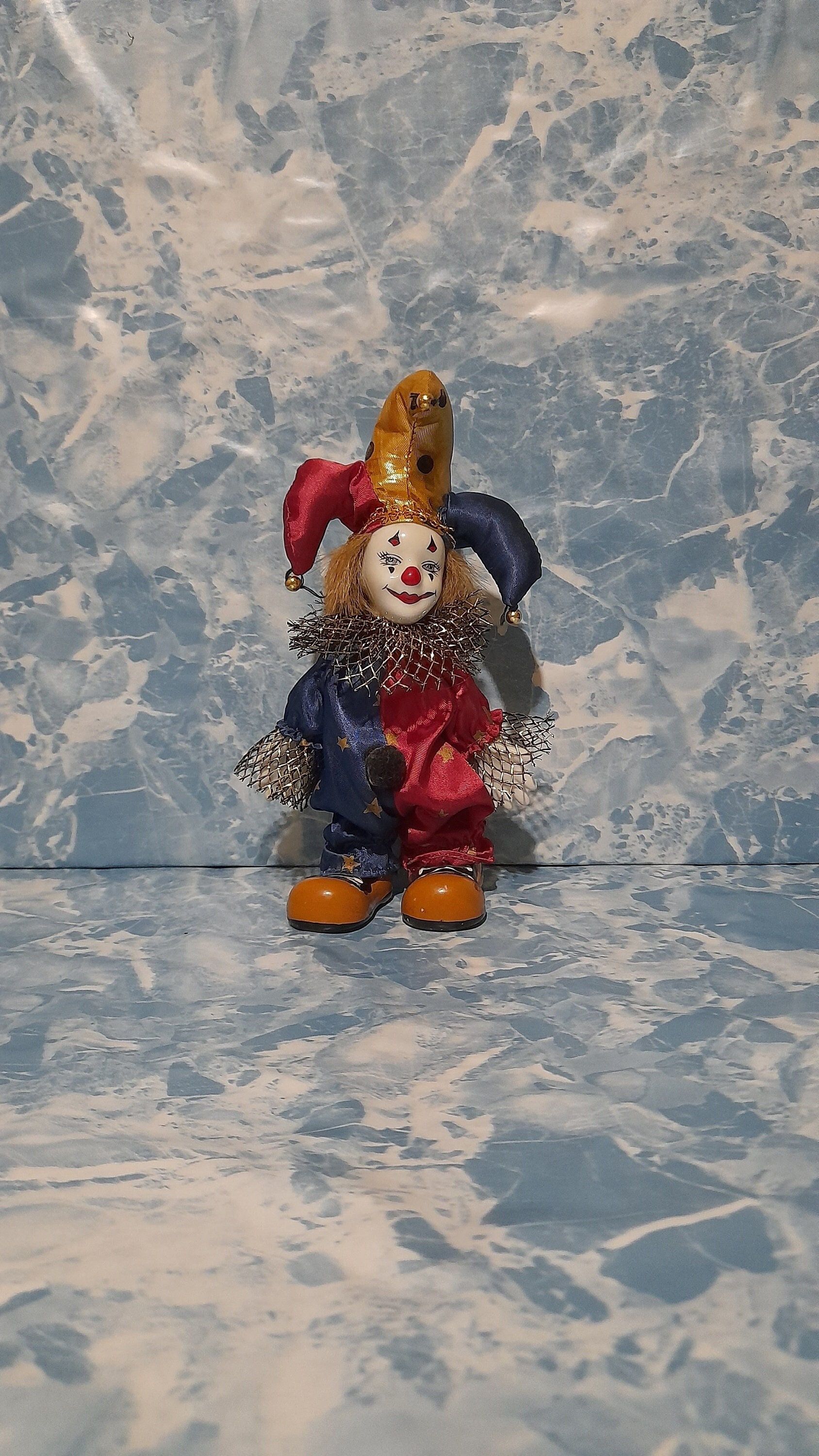 Antique Porcelain, Rare Porcelain Clown, Medium Clown, Porcelain Doll ...