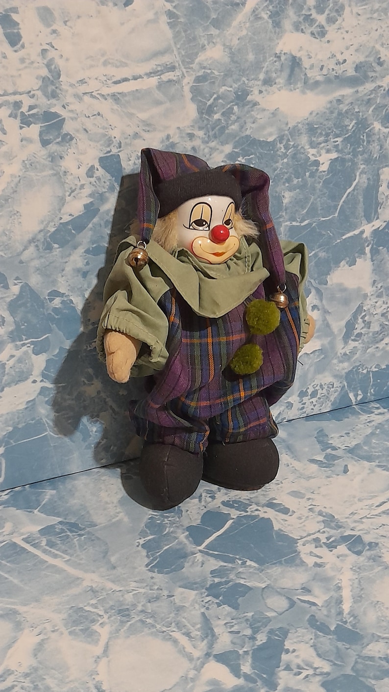 Antique Porcelain Rare Porcelain Clown Medium Clown - Etsy