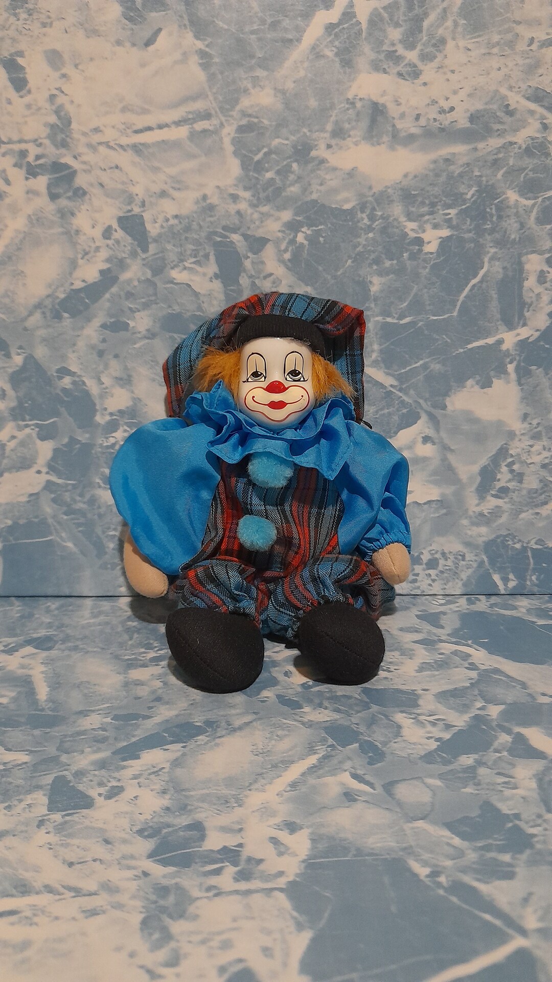 Antique Porcelain, Rare Porcelain Clown, Medium Clown, Porcelain Doll ...