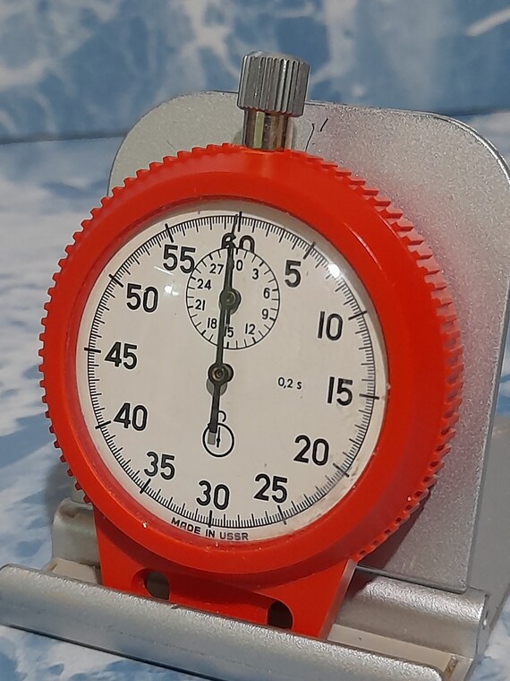 New working stopwatch. Mechanical stopwatch. Agate st… - Gem