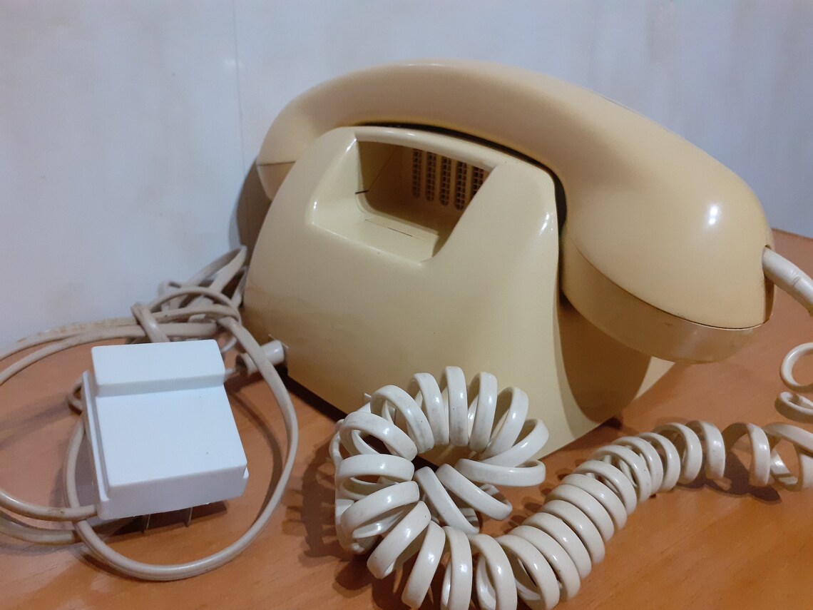Vintage 1985 Push-button Telephone - Australian Landline Decor - Etsy