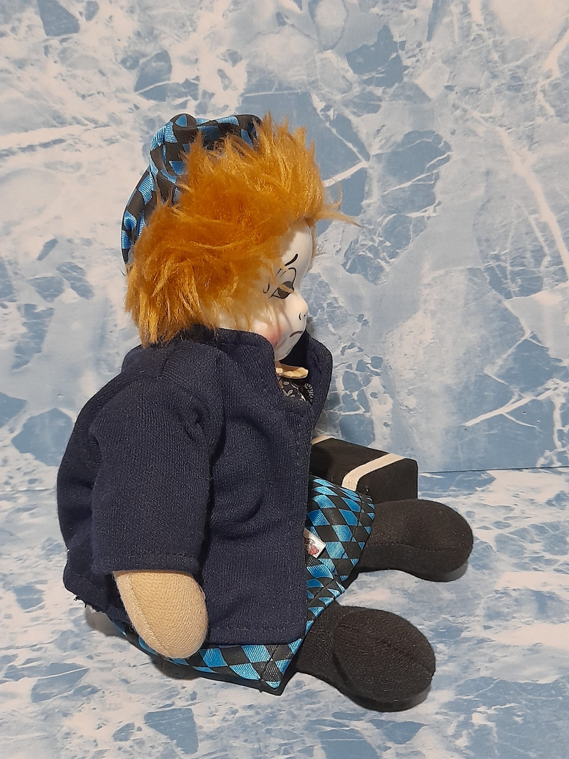 Antique Porcelain, Rare Porcelain Clown, Medium Clown, Porcelain Doll ...