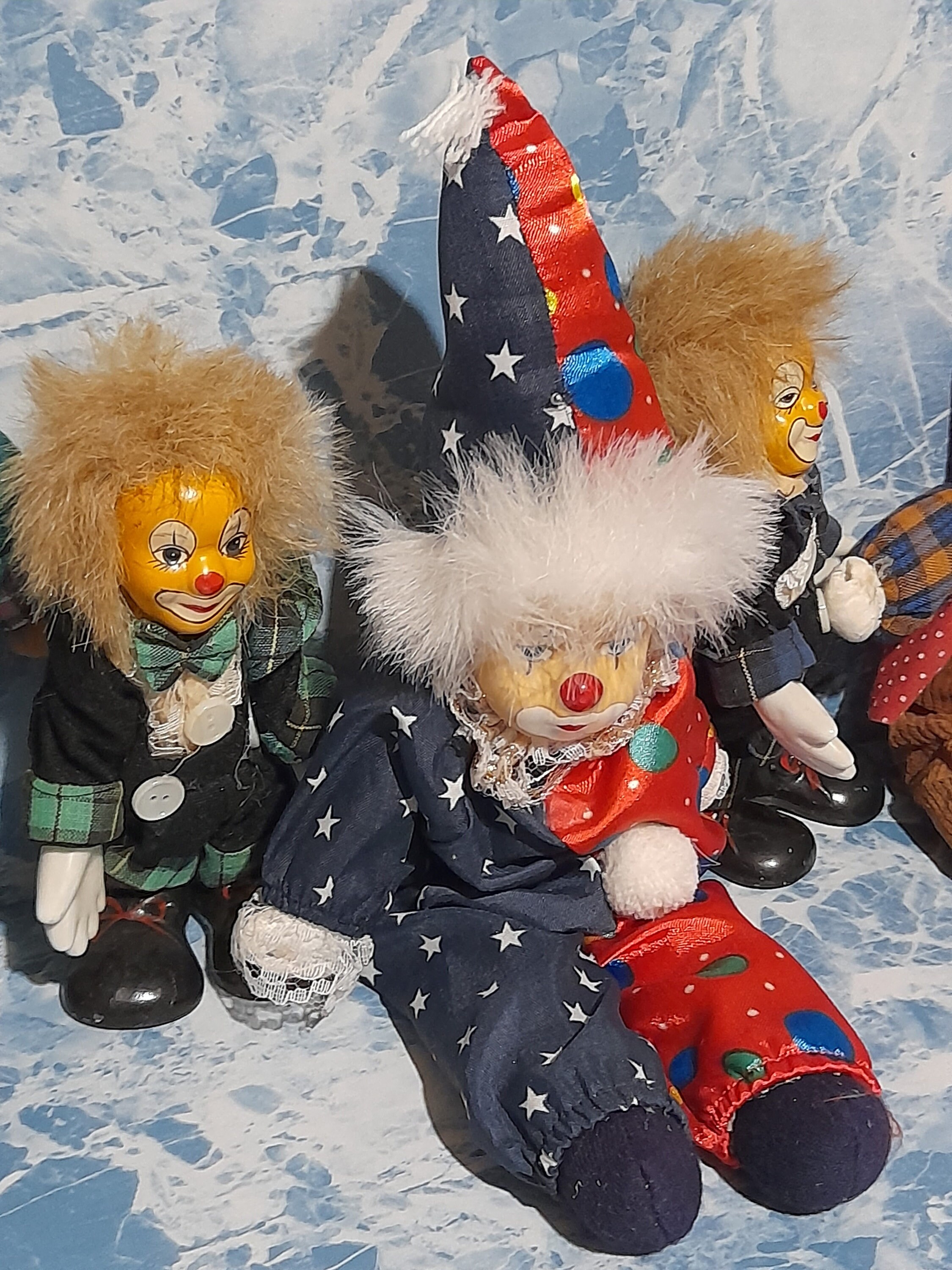 Antique Porcelain, Rare Porcelain Clown, Medium Clown, Porcelain Doll ...