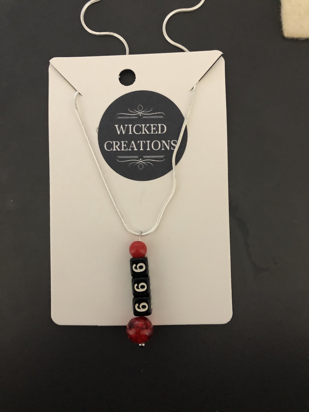 Red '666' Chain - Etsy