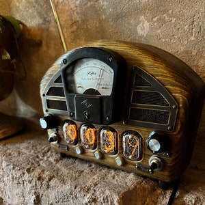Rare Handmade Clock Radio Nixie In-12 Watch Hand Made Radio Vintage ...