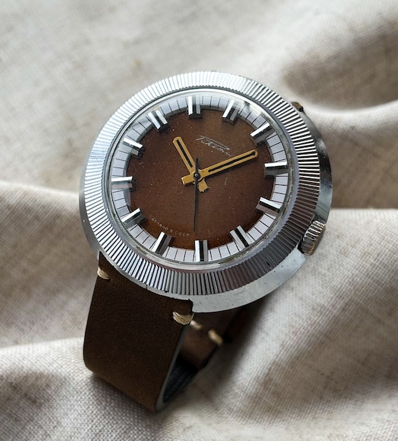 Vintage RARE Raketa Puck Circle watches, soviet ussr … - Gem