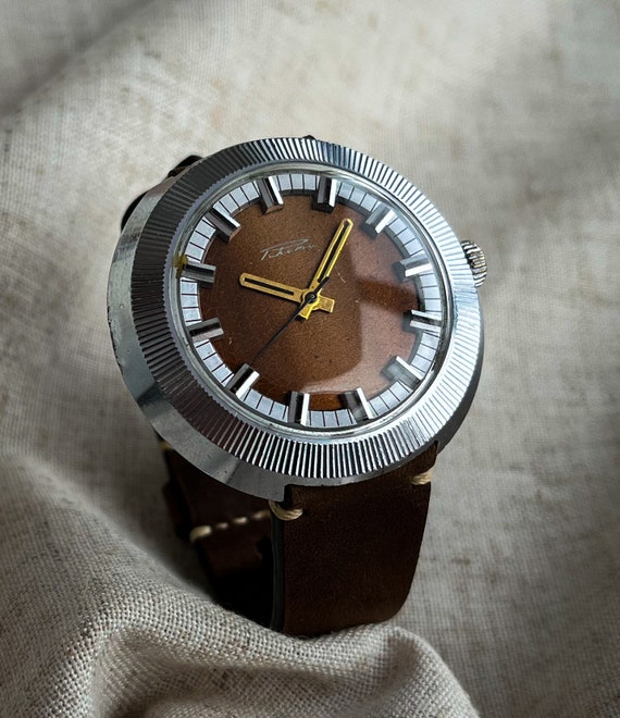 Vintage RARE Raketa Puck Circle watches, soviet ussr … - Gem